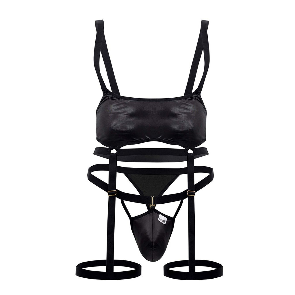 CandyMan 99667 Harness Bodysuit Black