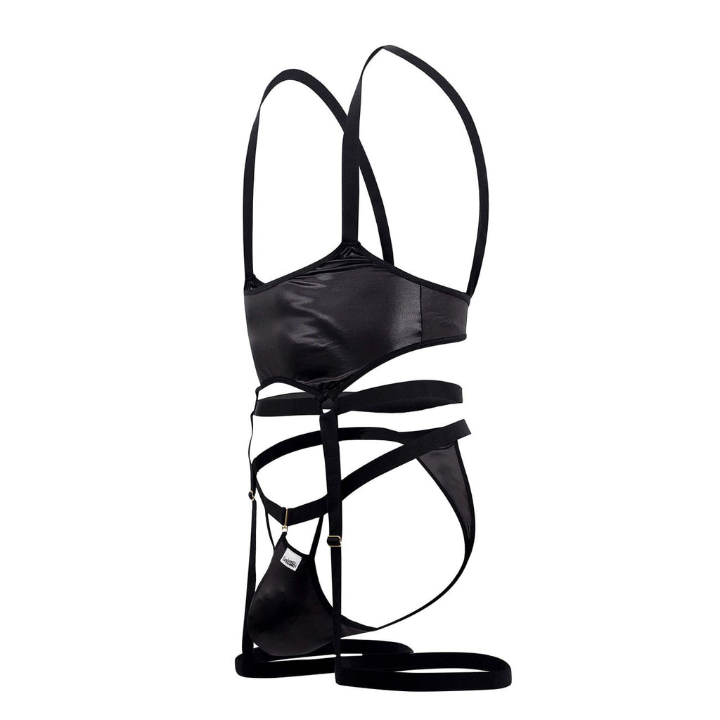 CandyMan 99667 Harness Bodysuit Black
