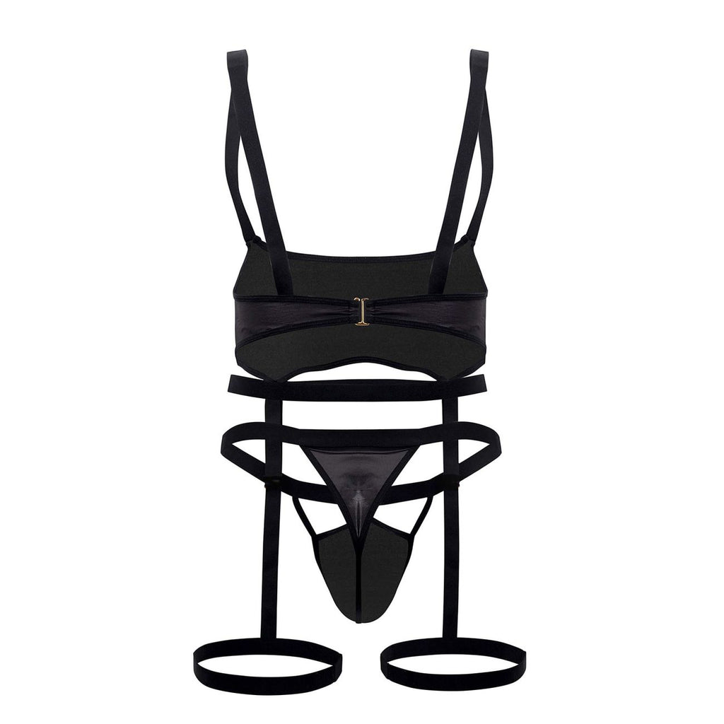CandyMan 99667 Harness Bodysuit Black
