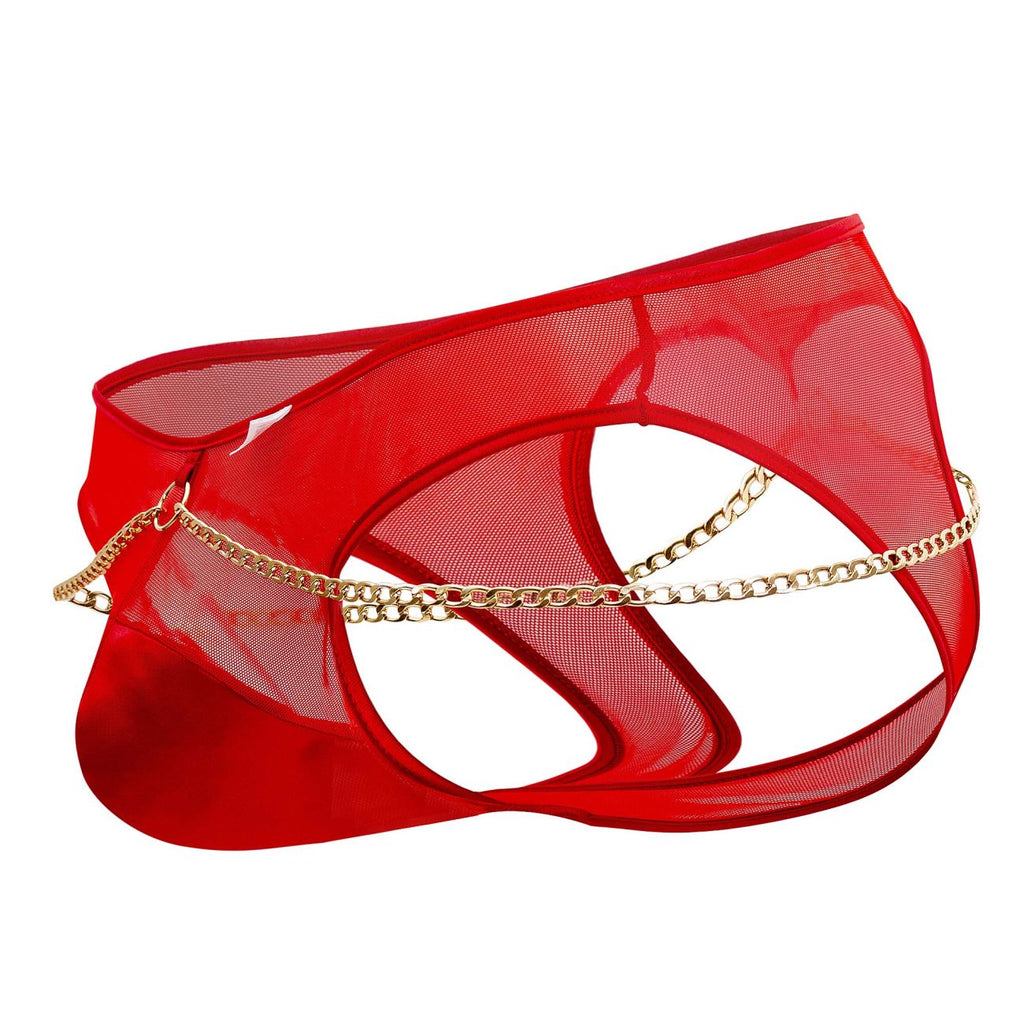 CandyMan 99672 Chain Jock Briefs Red