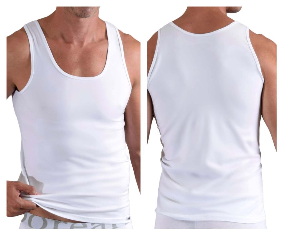 Doreanse 2011-WHT Essential Tank Top White Plus Sizes